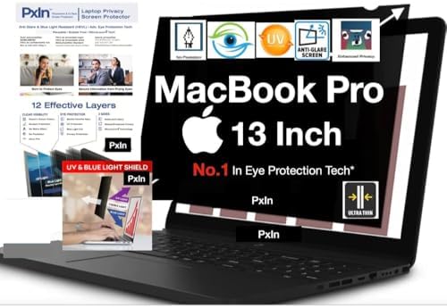 PxIn 13 Inch Macbook Pro Privacy Screen Filter - No Eye Strain | Anti ...