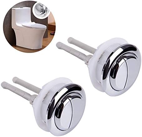 2 Pieces 48mm Standard Toilet Buttons, Dual Flush Water Tank Push ...