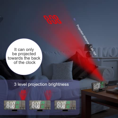 Snapklik.com : JXTZ Projection Alarm Clock, Alarm Clock Projection On ...