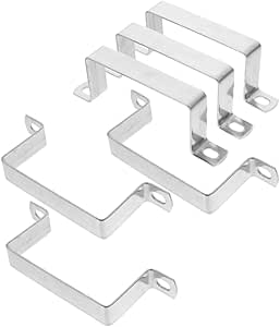 Veemoon 1set Stainless Steel Square Tube Card Hanger Square Tube Clamp ...