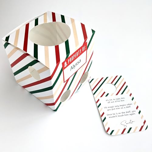 Personalised Elf Arrival Box, Christmas Elf Postal Box, Customise With ...