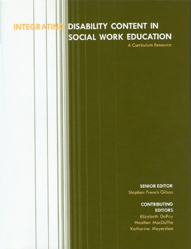 Integrating Disability Content in Social Work Education: Stephen French ...