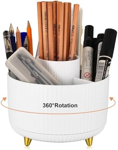 Amazon.com: Zxglxinyao 360 Degree Rotating Pen Holder for Desk ...