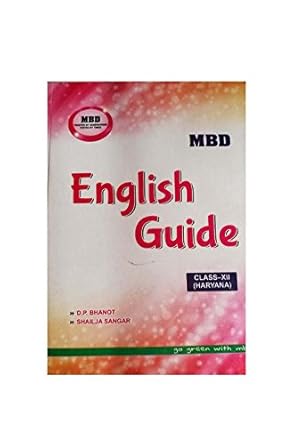 Amazon.in: Buy English Guide MBD Class 12th Book Online at Low Prices ...