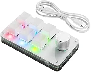 Wireless/USB Programming Macro Custom Knob Keyboard RGB 3/6/9Key Copy ...