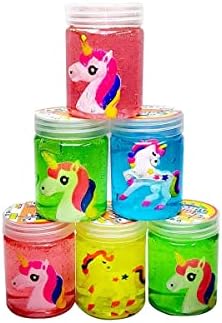 Buy YBN Pack of 3 Unicorn Slime with Unicorn Inside | Soft & Squishy ...