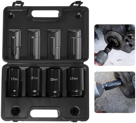 Amazon.com: 1/2" Drive Crank Bolt Socket Set, 17MM 21MM 22MM 27MM ...