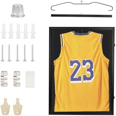 Amazon.com: Crystal Lemon Large Jersey Frame Display Case – UV ...