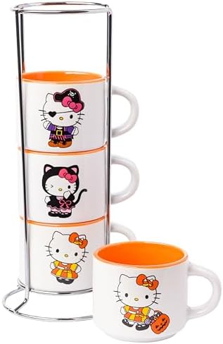 Amazon.com: Silver Buffalo Sanrio Hello Kitty Halloween Loop Handle ...