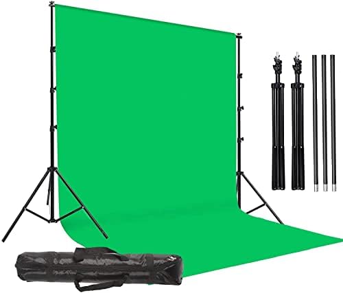 GIFTMAX Green Screen with Stand for Background Photography Backdrop ...