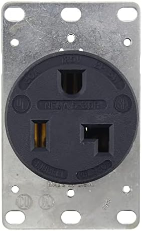 3802 NEMA 5-30 Straight Blade Receptacle Power Outlet 30A 125V ...