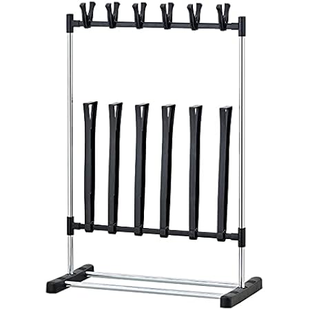 Garden Pride Wellington Boot Rack/Walking Boot Stand - Black - Metal ...