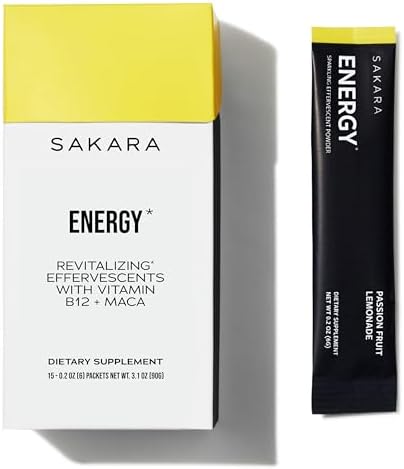 Amazon.com: SAKARA Energy Effervescents, 15 Packets - Refined Sugar ...