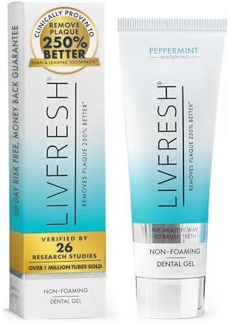 Amazon.com : LIVFRESH Toothpaste Gel, Clinically Proven to Remove ...