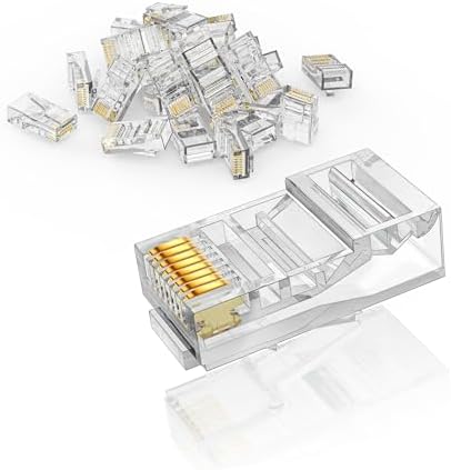 Amazon.com: Cable Matters 100-Pack CAT6 RJ45 Modular Plugs (RJ45 ...