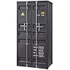 Amazon.com: Acme Cargo Wardrobe (Double Door) in Gunmetal : Home & Kitchen
