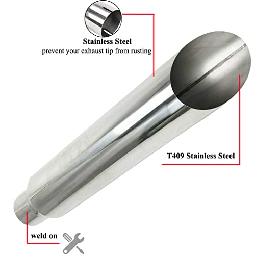 Snapklik.com : LucaSng 5 Inch Inlet 8 Inch Outlet Polished Stainless ...