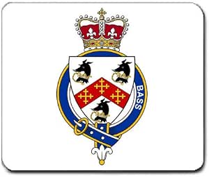 Amazon.com: Bass England Family Crest Coat of Arms Mouse Pad : Office ...