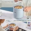Amazon.com: Topwit 2 Cups Mini Uncooked Rice Cooker with Glass Cover, 1 ...