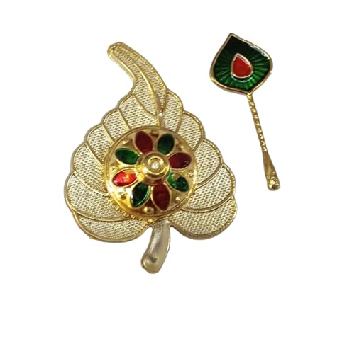 Buy Traditional Minakari Thali Set with Kumkum Box with Chawal-Akshat ...