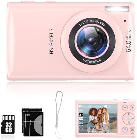 Amazon Canada: Digital Camera Pink, 4K Vlogging Camera, Vintage Camera ...