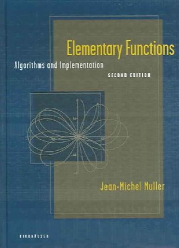 Elementary Functions Algorithms And Implementation 2e2nd Second 6050