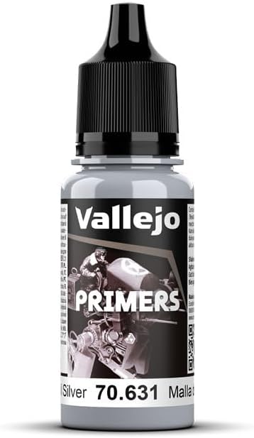 Amazon.com: Vallejo Surface Primer 70631 Chainmail Silver (18ml) : Arts ...