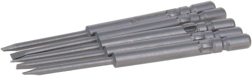 Utoolmart Magnetic Slotted Screwdriver Bits, Round Shank Screwdriver ...