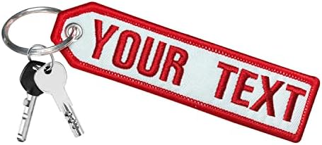 Brillianne Custom Keyring, Personalized Embroidery Double-sided ...