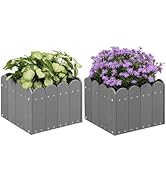 Amazon.com: KETOYARK HDPE Raised Planter Box Outdoor,Rot-Resistant and ...