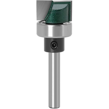 Yakamoz 1/4 Inch Shank Flush Trim Plunge Template Router Bit with Ball ...