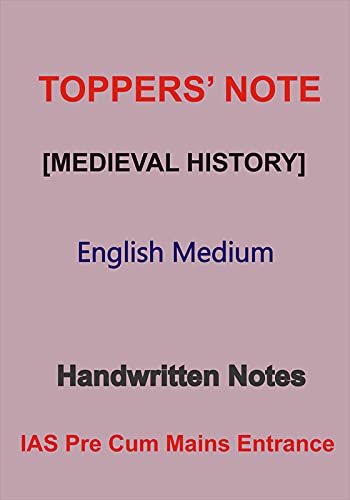 Buy Medieval History Handwritten Notes by Toppers in English For IAS ...