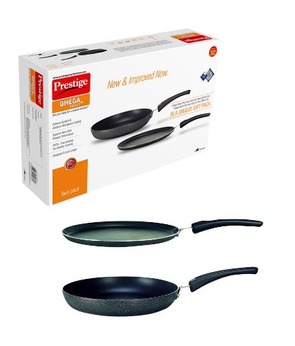 Buy Prestige Stainless Steel Omega Select Plus Twin Pack Of Cookware ...