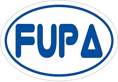 Funny Decal - Blue FUPA Vinyl Sticker - Funny Bumper Sticker - Joke ...