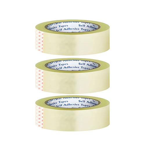 Transparent Cello Tape - 40 Meter in Length - 24mm / 1" Width - 3 ...