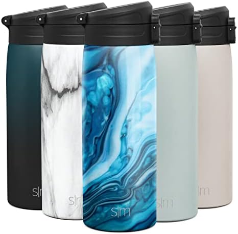 Simple Modern Insulated Thermos Travel Coffee Mug with Snap Flip Lid ...