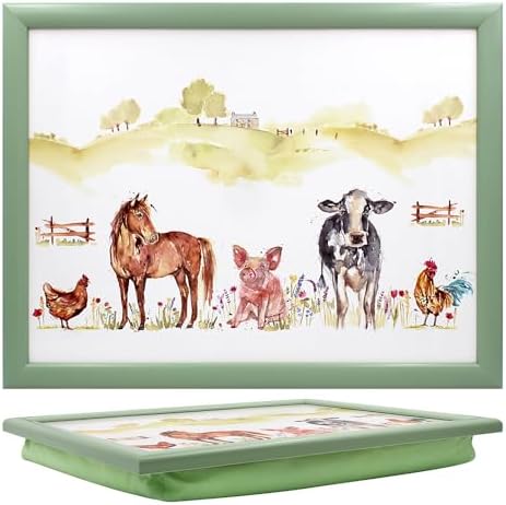 Lesser & Pavey Farmyard Laptray | Bean Bag Trays With Padded Cushion ...