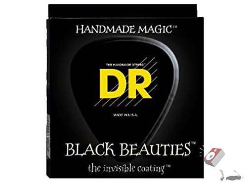 Dr Strings Bke-10 Medium Black Beauties Electric Guitar Strings (10-46 ...