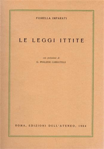 Le Leggi Ittit: G. Pugliese Carratelli: Amazon.com: Books