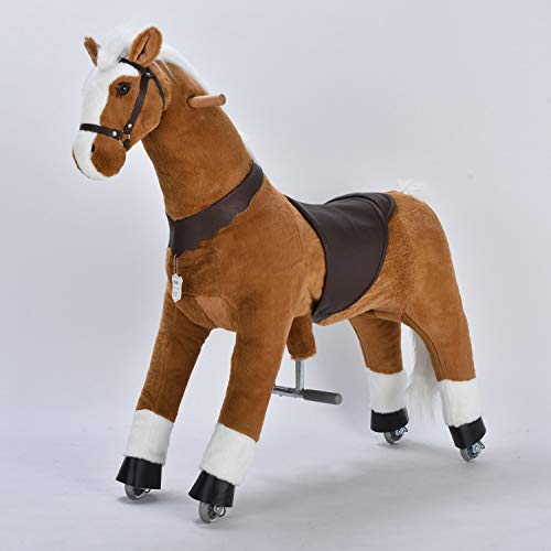 UFREE Large Mechanical Rocking Horse Toy, Bounce up and Down, Ride on ...