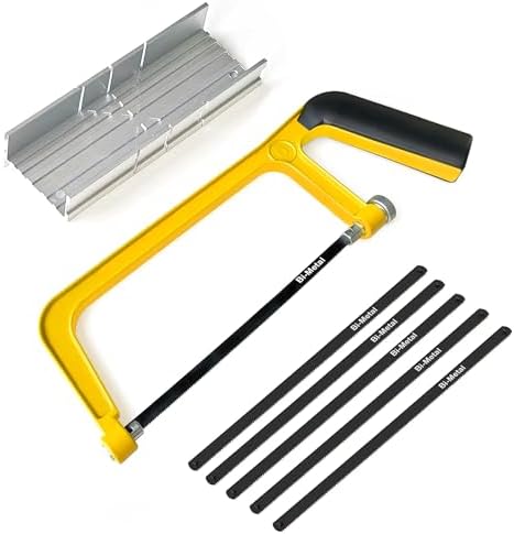 Viganoc 6-inch Mini Hacksaw and Miter Block Set - 150 mm Cutting Hand ...