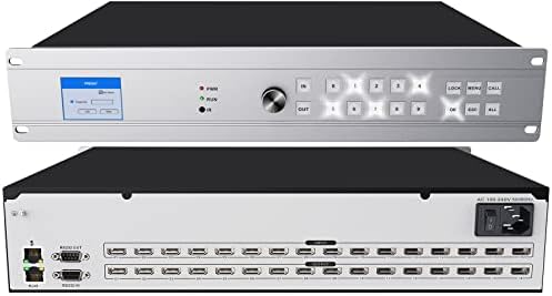 Amazon.com: HDMI Matrix 16x16 4K@30Hz ICUIXIAN Rackmount HDMI Matrix ...