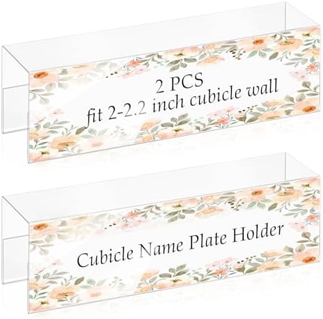 Amazon.com: SHIQIKEJIPTY Cubicle Name Plate Holders Cubicle Name Plate ...