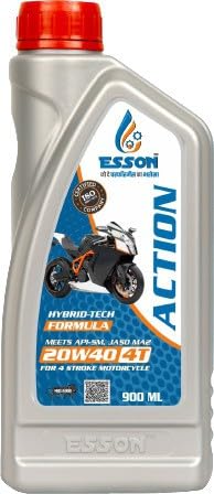 ESSON ACTION 20W40 4T 900ml 4T 20W40 Engine Oil for Bikes, 900 ml ...