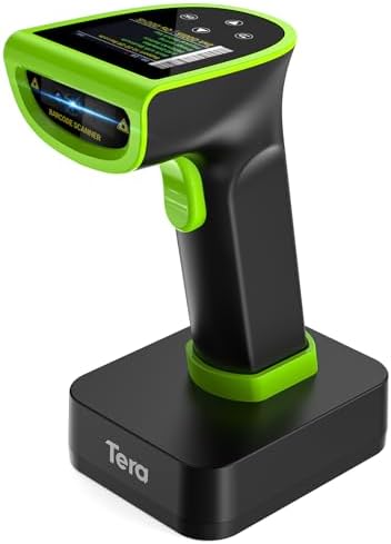 Amazon.com: Tera Barcode Scanner Wireless with Screen: Pro Version 1D ...