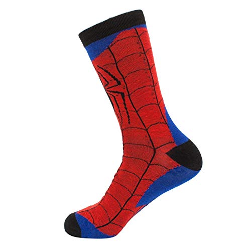 Spider-Man Symbol Webbed Costume Crew Socks - Want It All