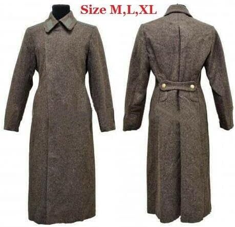 Amazon.com: Military Jacket Russian Soldier Overcoat Winter Soviet Coat ...