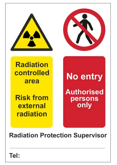 SRGInfotechAcrylic board with UV printed|Radiation Controlled Area Risk ...