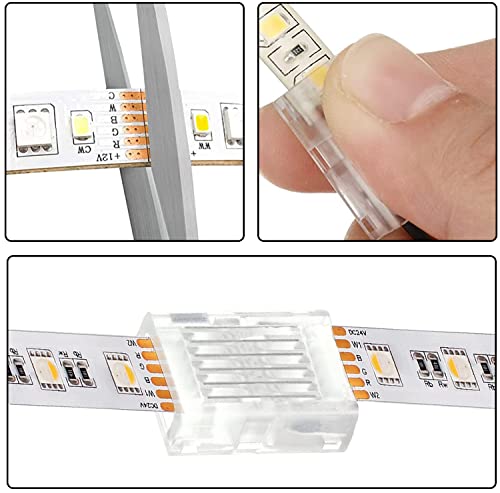 LED Strip Lights Strip to Strip Connectors Extension Kit,L-Shape ...