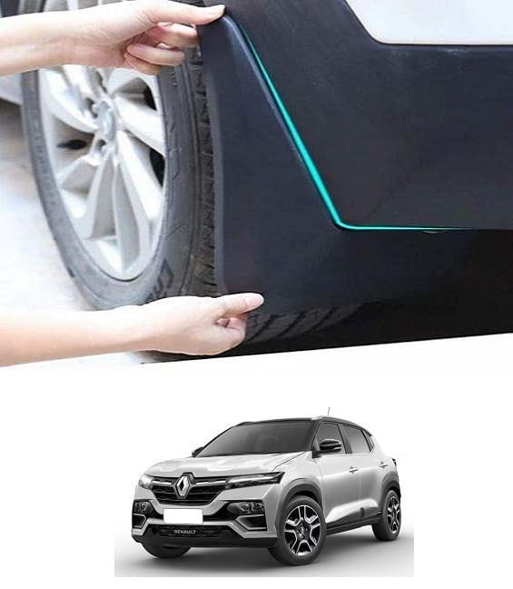 Trigcars® R E N A U L T Kiger Car Mud Flap Splash Guard Set of 4 Black ...